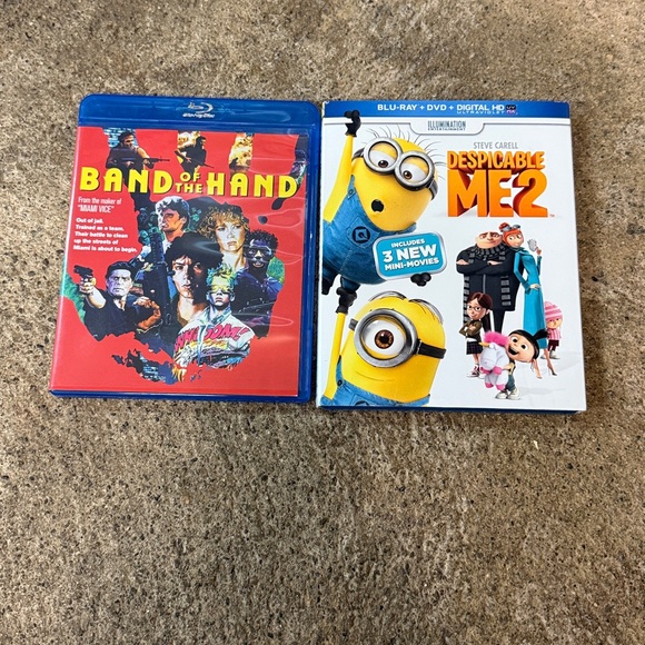 Disney | Media | Despicable Me 2 Band Of The Hand Blueray Dvds | Poshmark